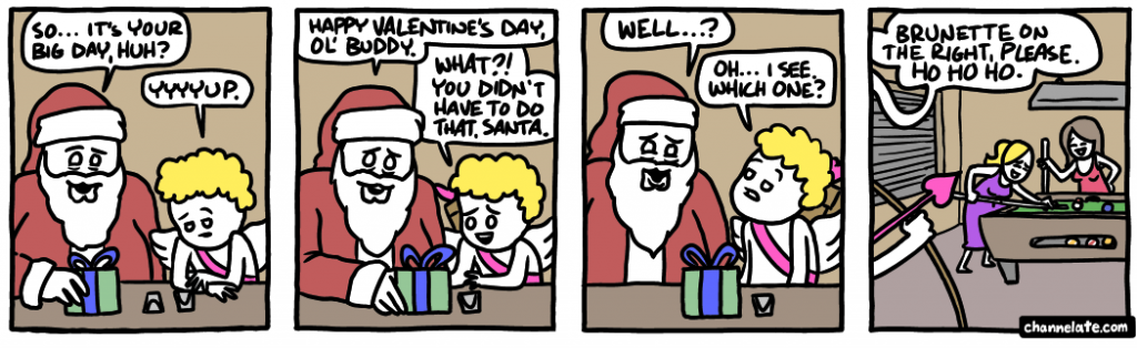Valentine themed comic, cuz it’s Valentine’s Day. – Channelate